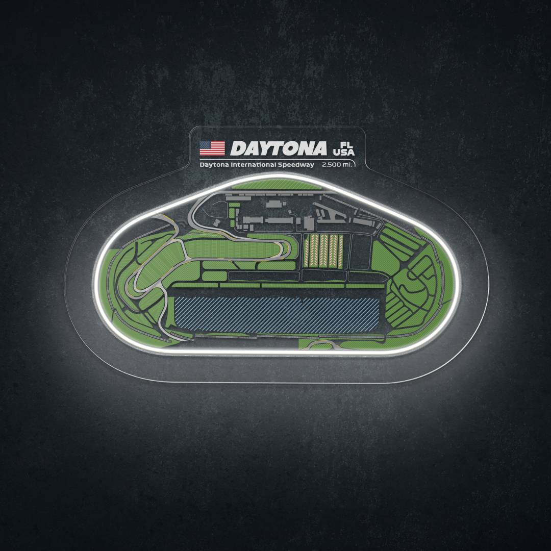 Daytona International Speedway Oval Neon Race Track – PetrolVibes
