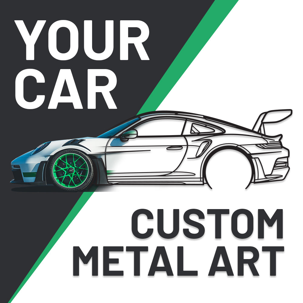 Your Custom Car Silhouette Metal Wall Art – PetrolVibes