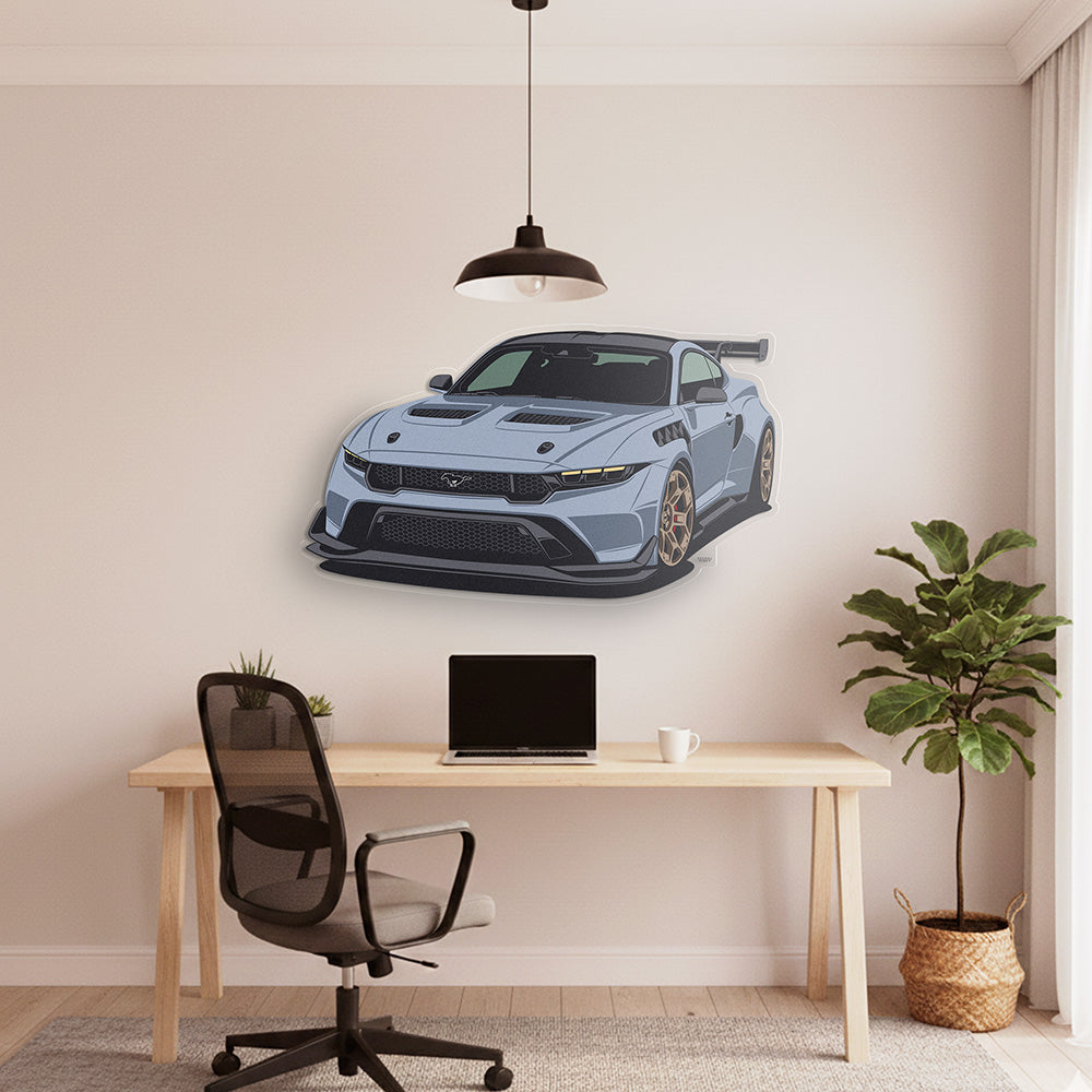 Mustang GTD Front Angle Acrylic Print – PetrolVibes