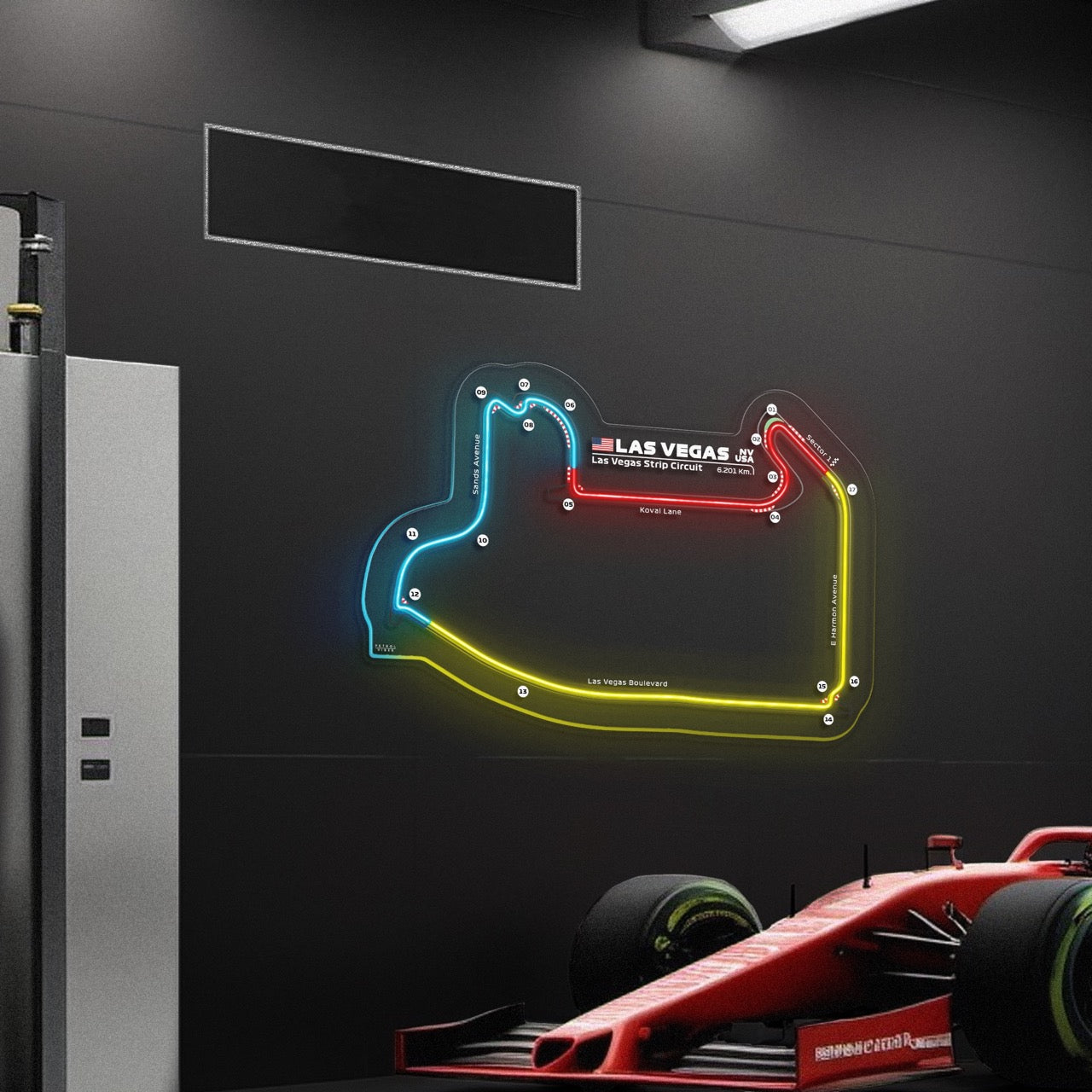 Las Vegas Strip Circuit Neon Race Track – PetrolVibes